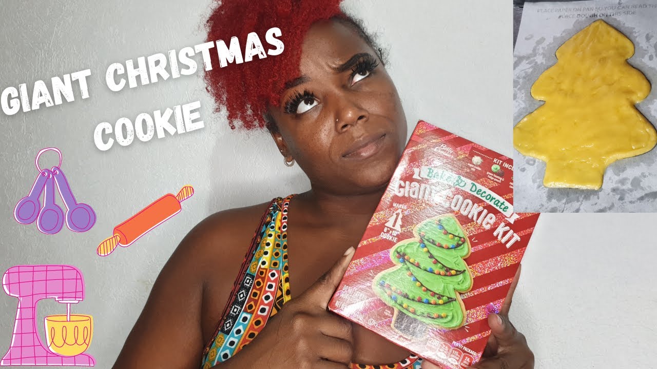 VLOGMAS DAY 7 GIANT CHRISTMAS COOKIE Gone Wrong - YouTube