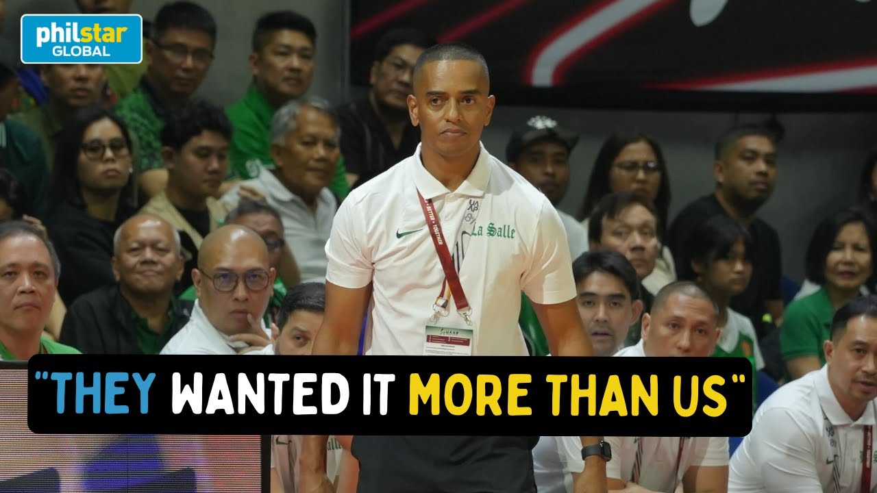 DLSU head coach Topex Robinson pinuri ang UP Fighting Maroons - YouTube