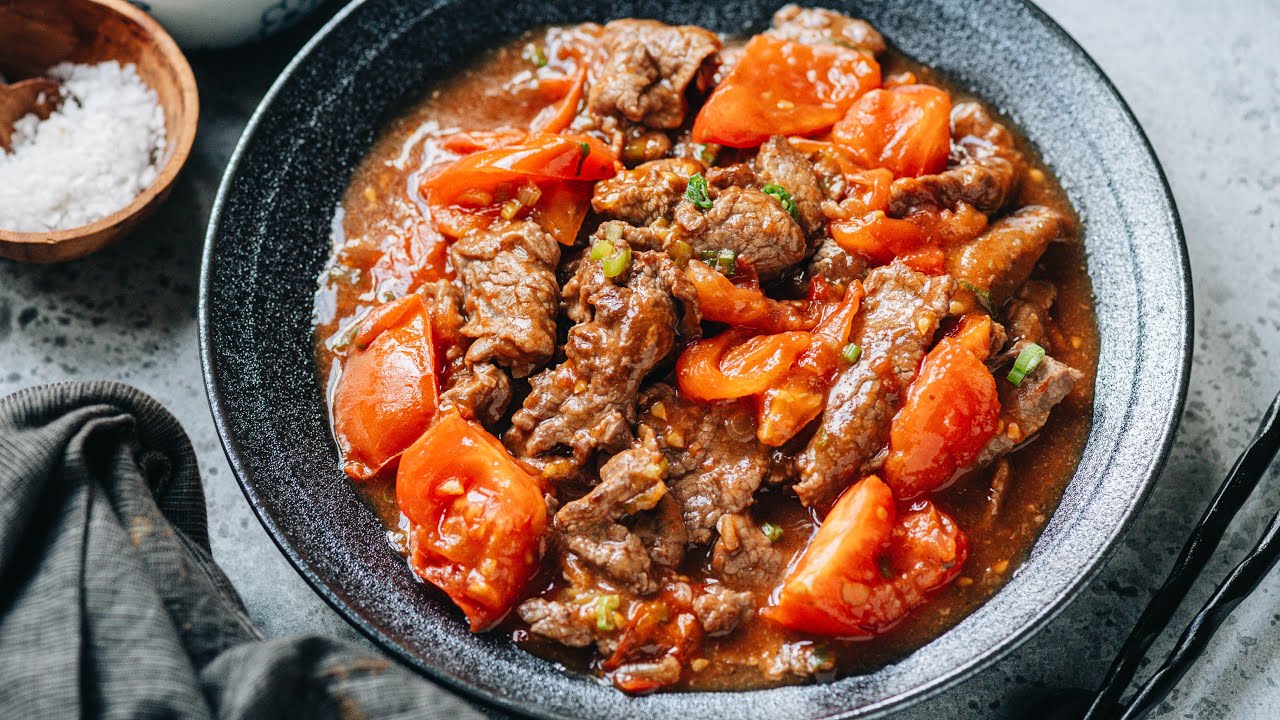 Beef and Tomato Stir Fry (Recipe) - YouTube