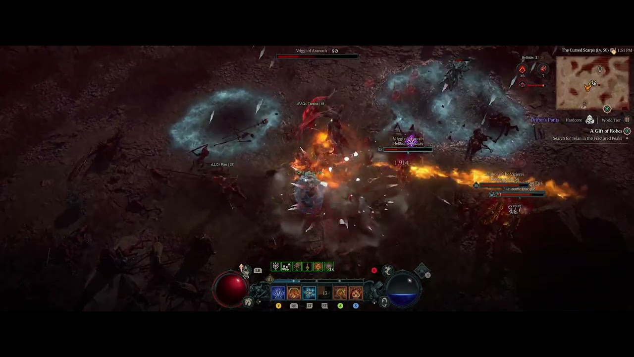 Diablo 4 Hardcore Season 4 Sorcerer Incinerate Build Up to Level 53 ...