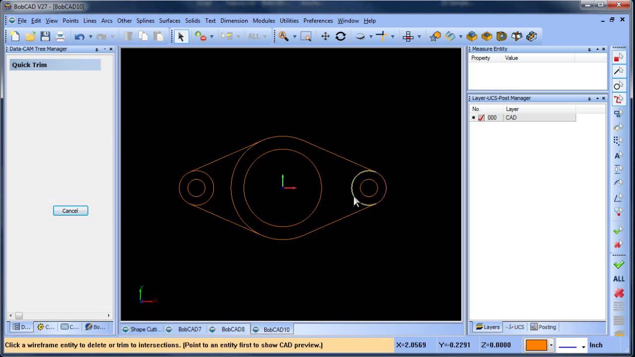 Basic Flange Drawing Sample for Plasma BobCAD CAM V27 - YouTube