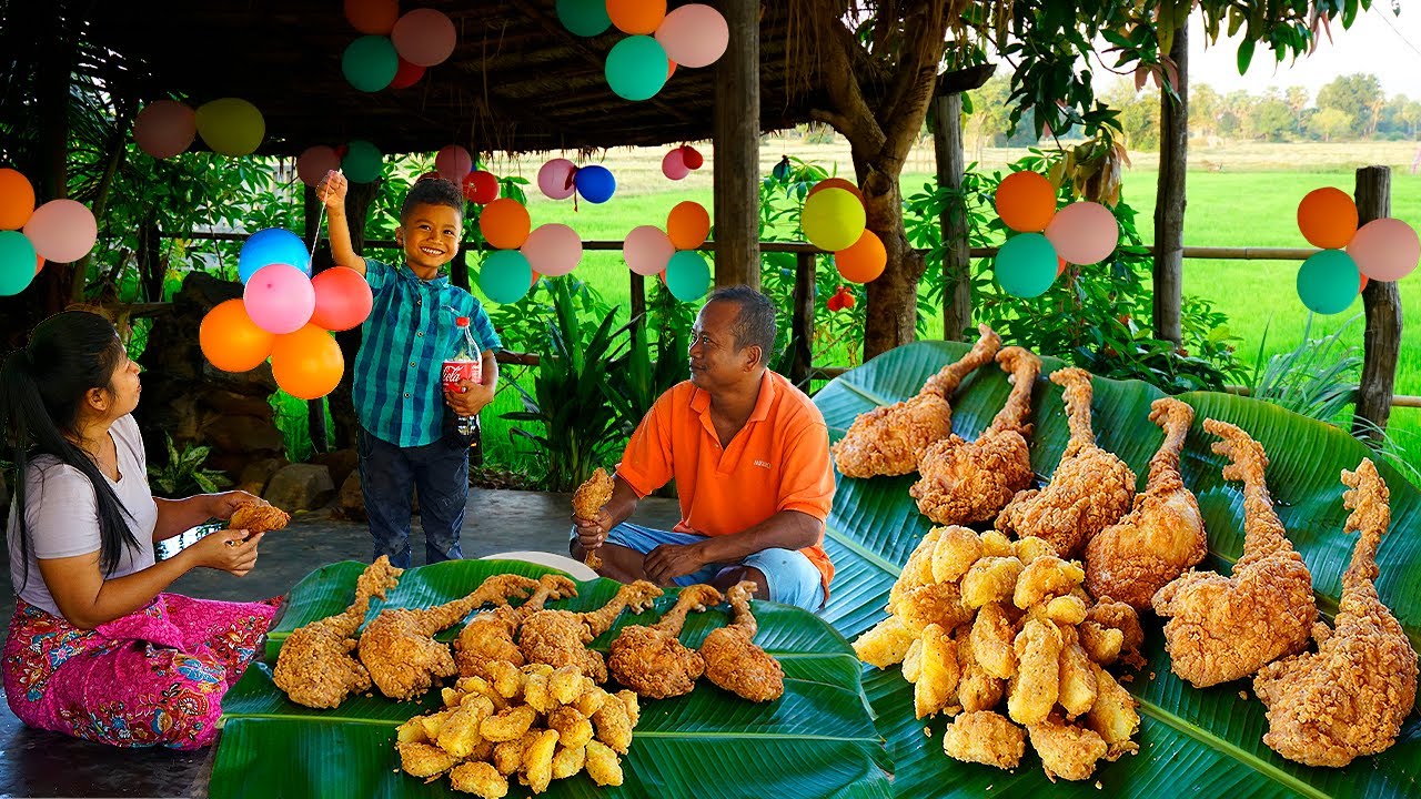 Let's Celebrate!! Happy New Year 2022 | FULL CHICKEN LEGS ROASTED | Fry ...