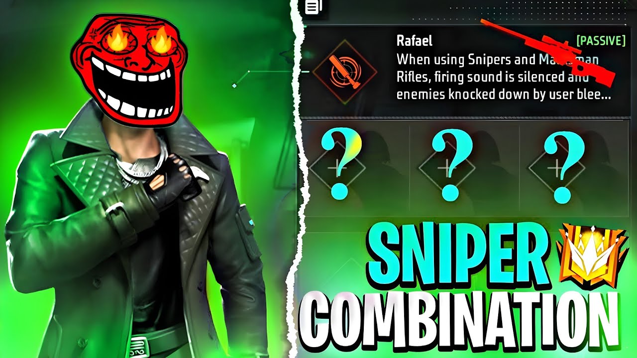 Best Sniper Character Combination 🔥 | Skill For Sniper In Free Fire ...