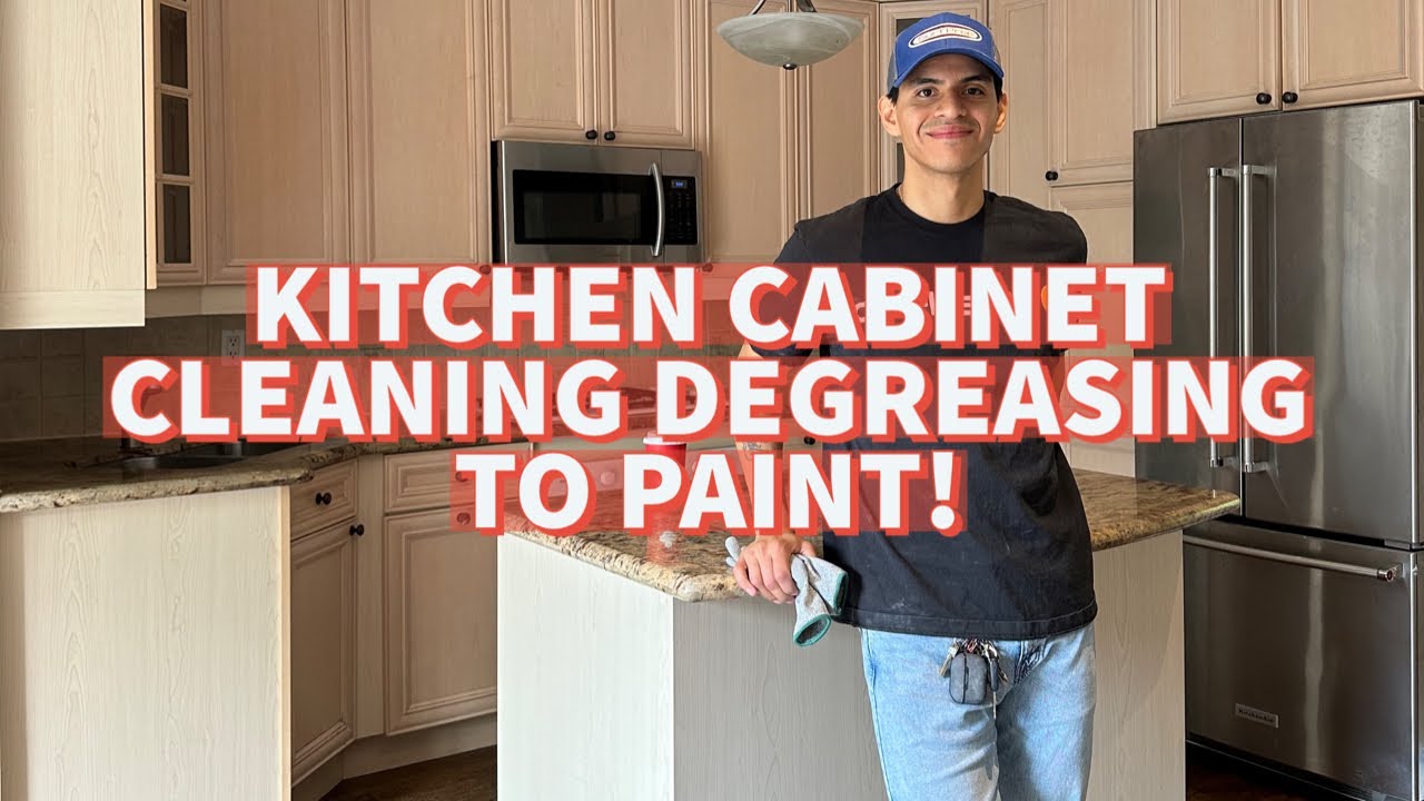 Kitchen cabinet cleaning to prepare for painting with Renner coatings ...