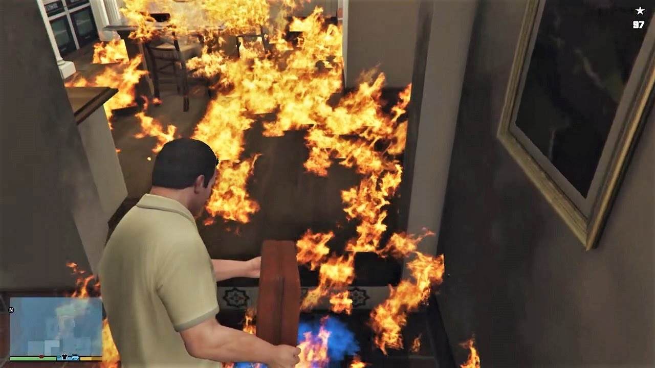 Michael Try to Fire His Own House in GTA 5 | Crazy Experiment in Grand ...