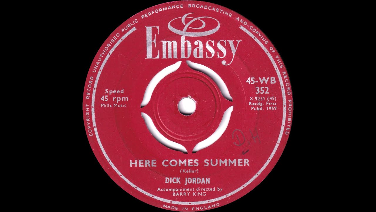 Dick Jordan - Here Comes Summer - YouTube