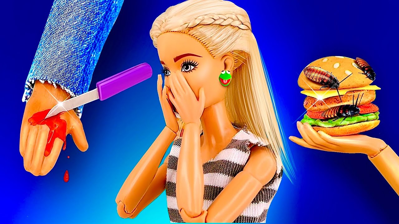 12 DIY Funny Doll Pranks video, BARBIE vs KEN - YouTube
