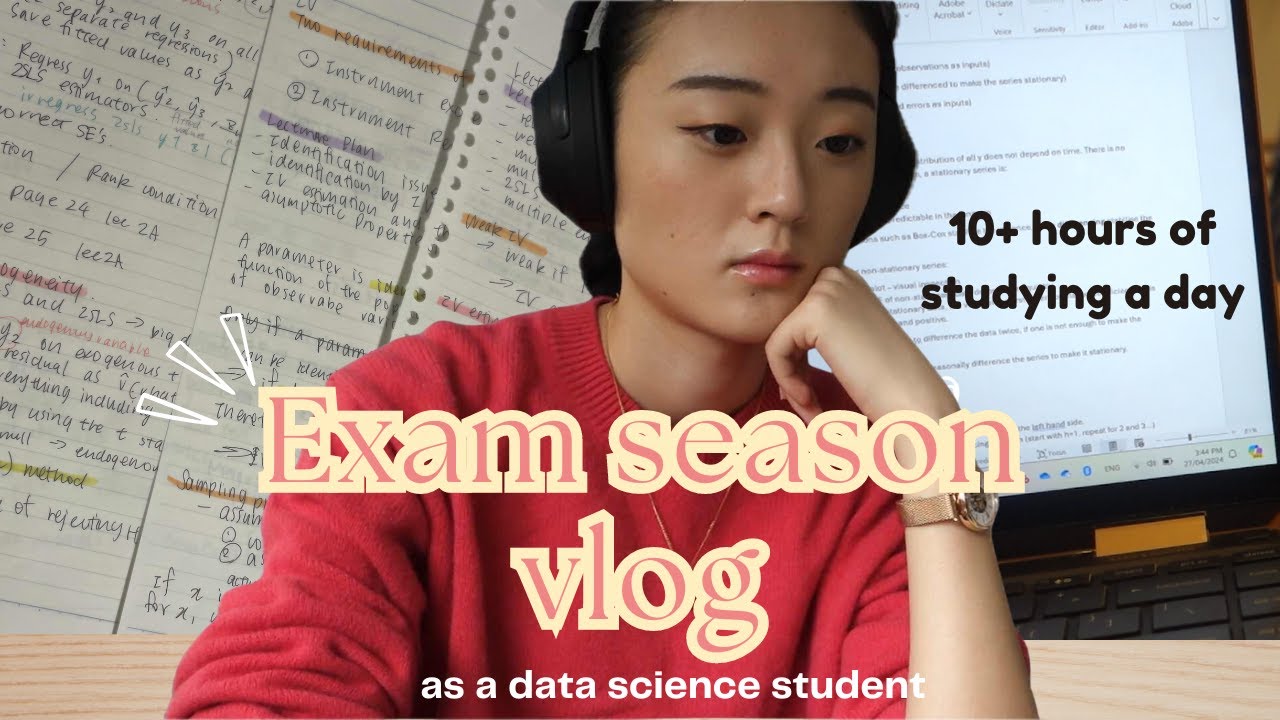 STUDY VLOG | Data Science Exam Week in Australia | what am I studying ...