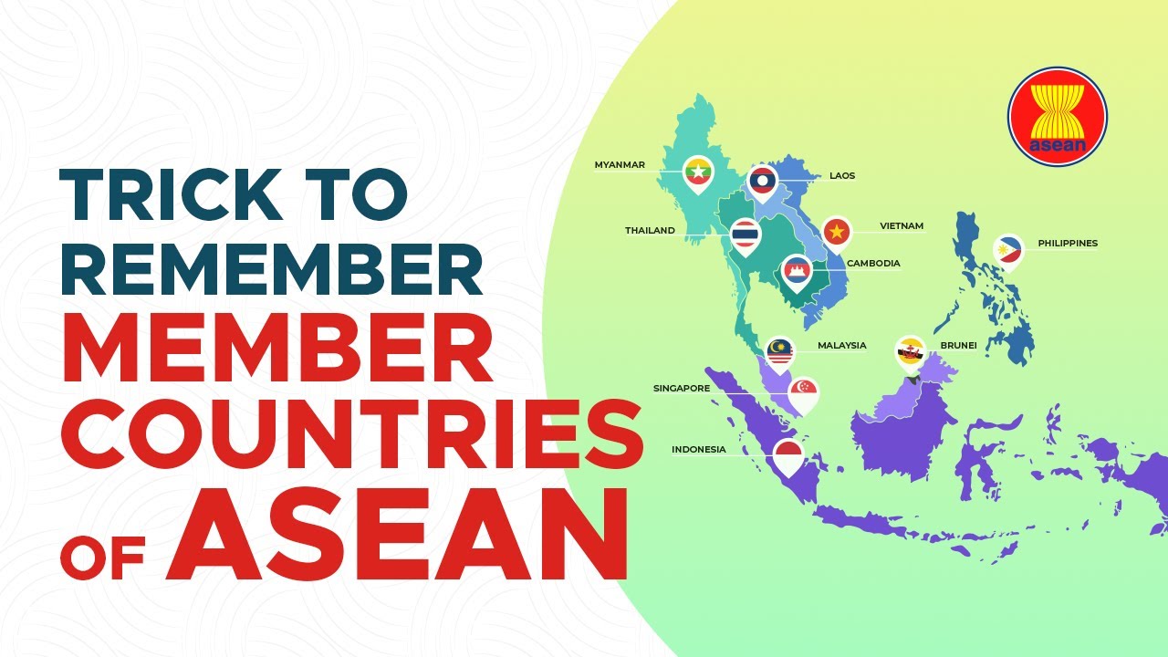5 Mins Trick | Trick to Remember Member Countries of ASEAN ...