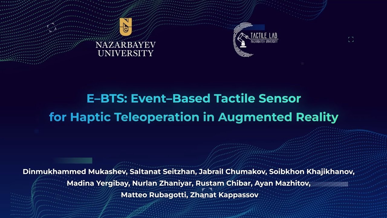 E-BTS: Event-Based Tactile Sensor for Haptic Teleoperation in Augmented ...