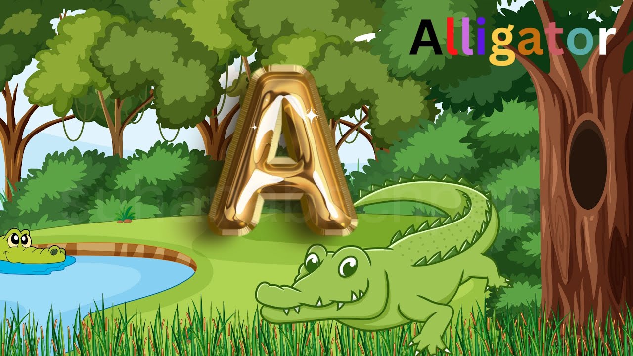 A For Aligator / ABCD / Alphabet Learning with Pictures / Suhana ...
