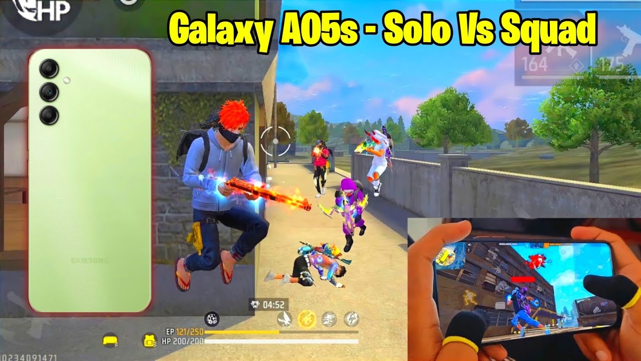 Samsung Galaxy A05s Free Fire Test | Galaxy A05s Free Fire Highlight ...