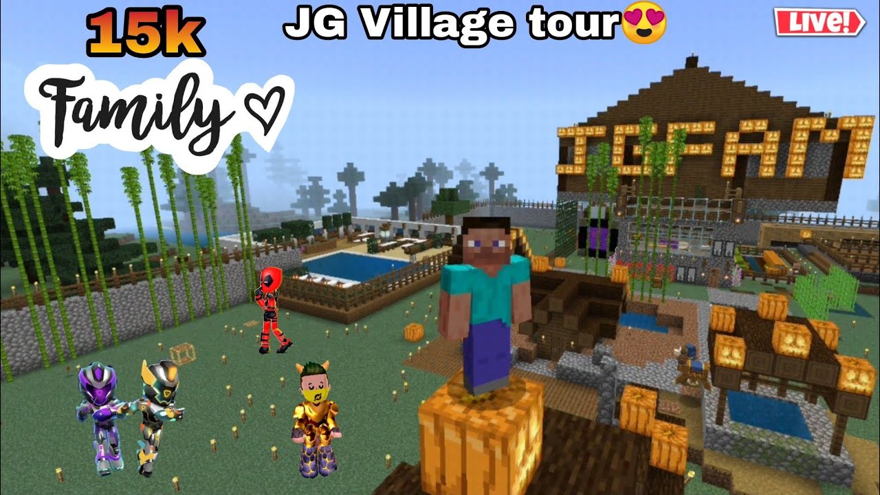 15k family celebration 😍| minecraft live thank you 😍 - YouTube