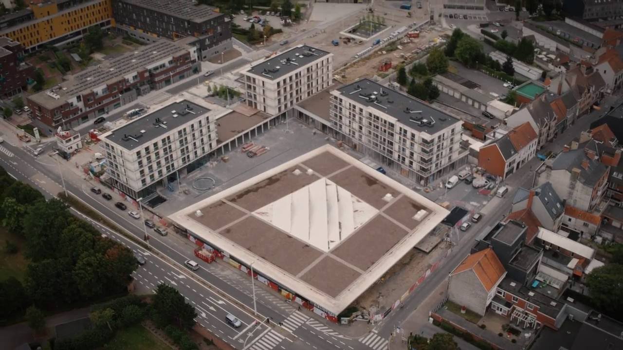Zuidboulevard, ambitieus stadsvernieuwingsproject in Waregem - YouTube