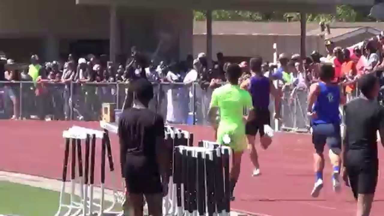 Garrett Cardoza 06 21 14 USATF Jr Olympics 200m trials - YouTube