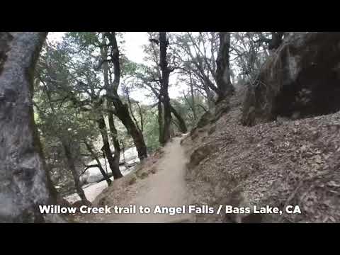 Willow Creek trail to Angel Falls / Bass Lake, CA - YouTube