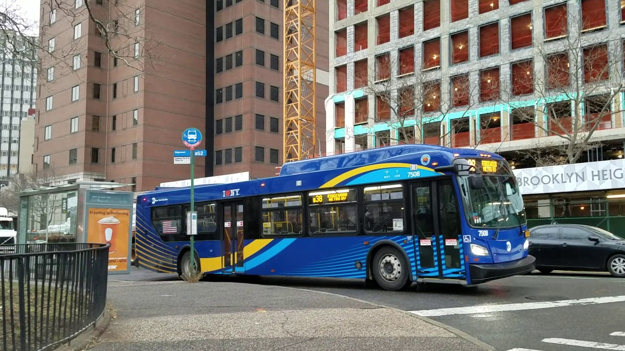 MTA NYCT Bus : 2018 New Flyer XD40 #7508 on the B38 @Cadman Plaza ...