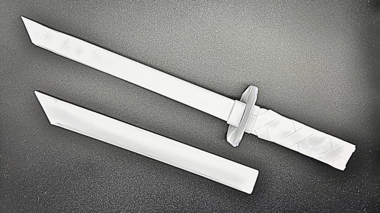 Paper Samurai Sword || How to make Origami || Paper Craft Tutorial ...