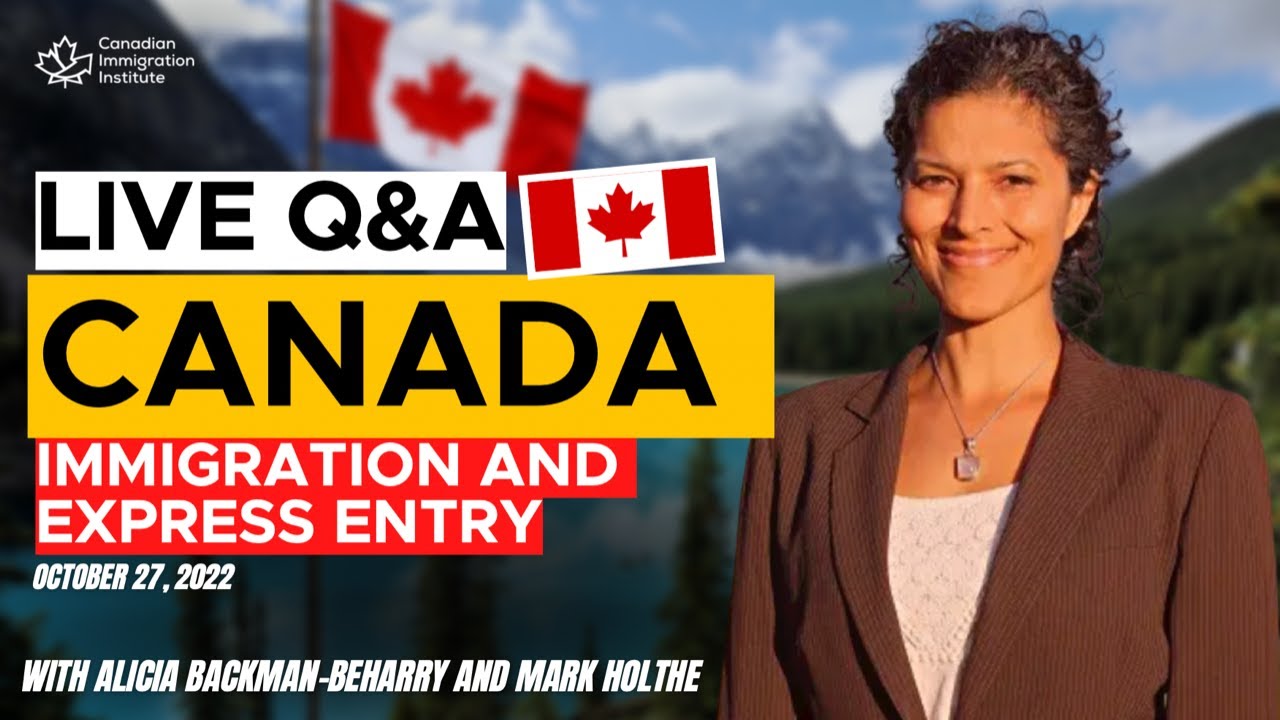 Immigrate to Canada - LIVE Q&A with Alicia Backman-Beharry - YouTube
