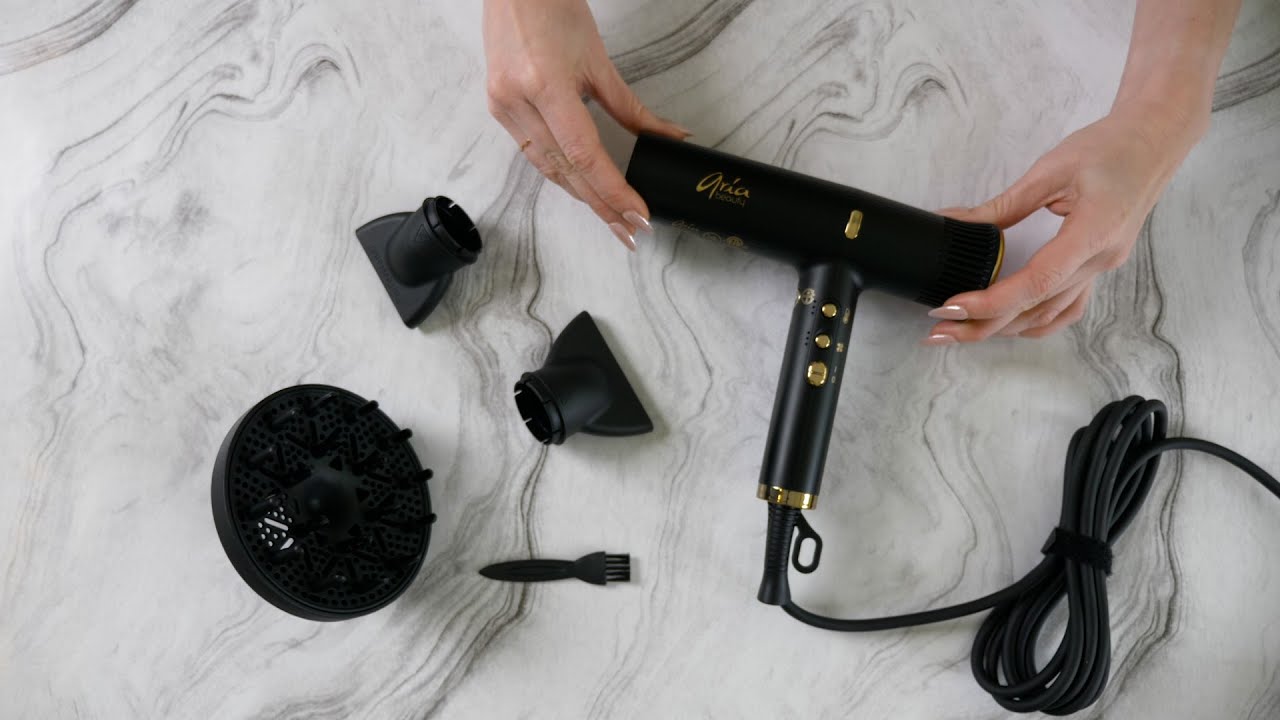 Unboxing the Brushless Pro Blow Dryer by Aria Beauty - YouTube