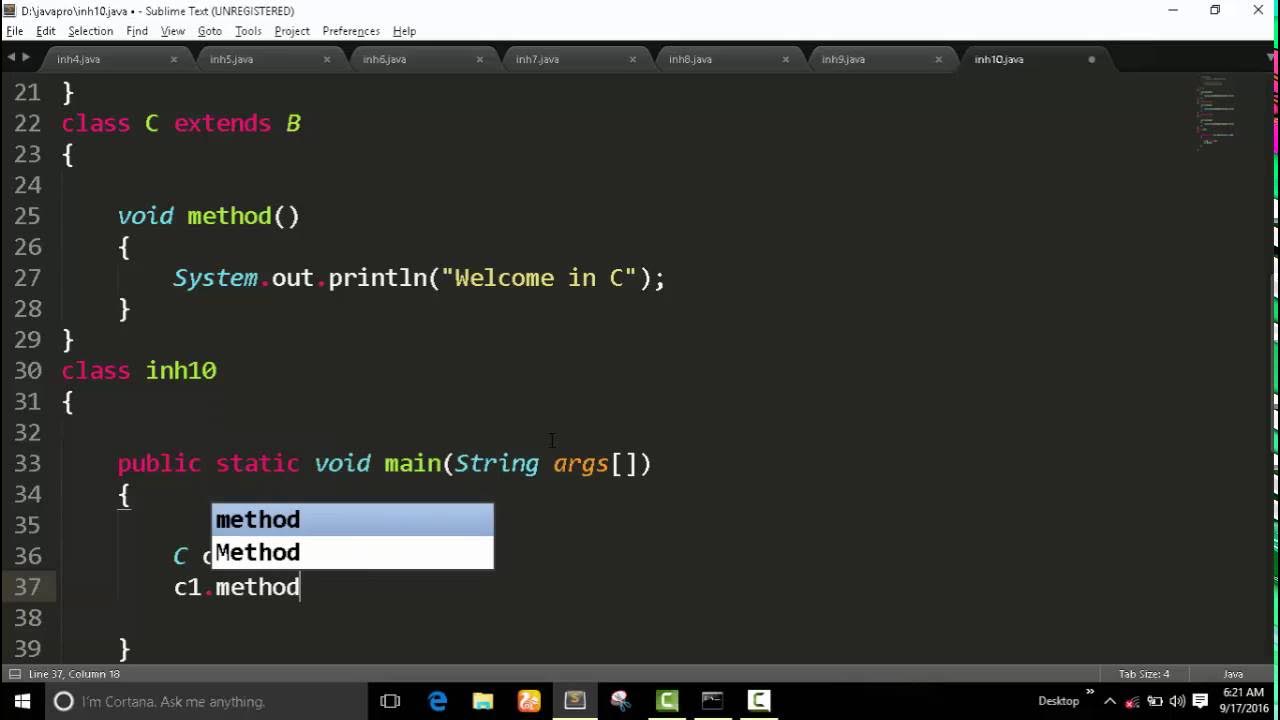 Dynamic Method Dispatch : Solution 4 Override Method in Java Program - YouTube