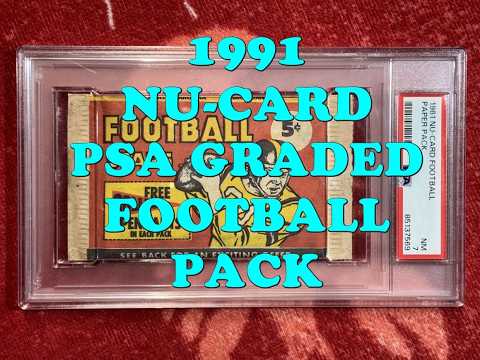 1961 PSA GRADED NU-CARD FOOTBALL PACK! PULLED ERNIE DAVIS!!!  (Pack opens at 8:40 mark!)