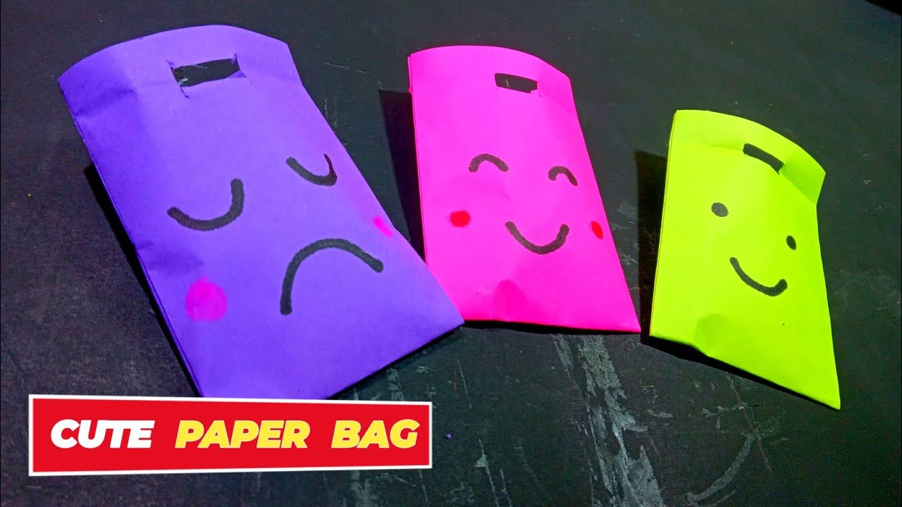 Cute Origami Paper Bag - Hello Origami Paper Bag Lover - YouTube