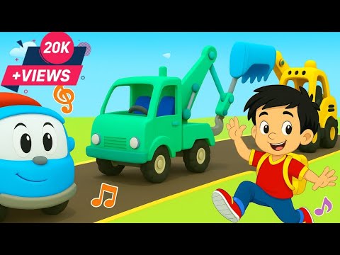 Leo"car new street vehicles for kids with Leo the truck and friends in ...