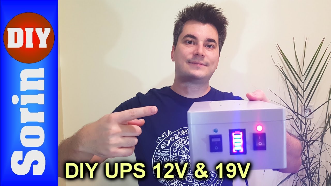 DIY UPS with 12V and 19V (for Asus router) part 1/3 - YouTube