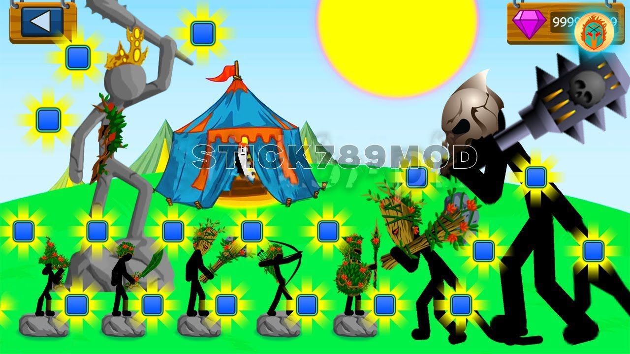 MAX UPGRADE LEAF STATUE + ALL LEAF UNITS vs FINAL BOSS | Stick War ...