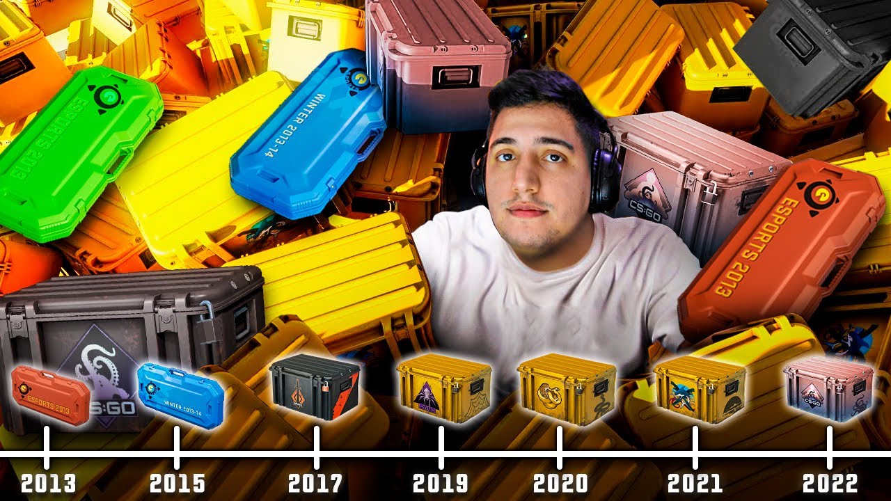 abri TODAS AS CAIXAS já lançadas em 9 ANOS de história no CSGO... (2013 ...