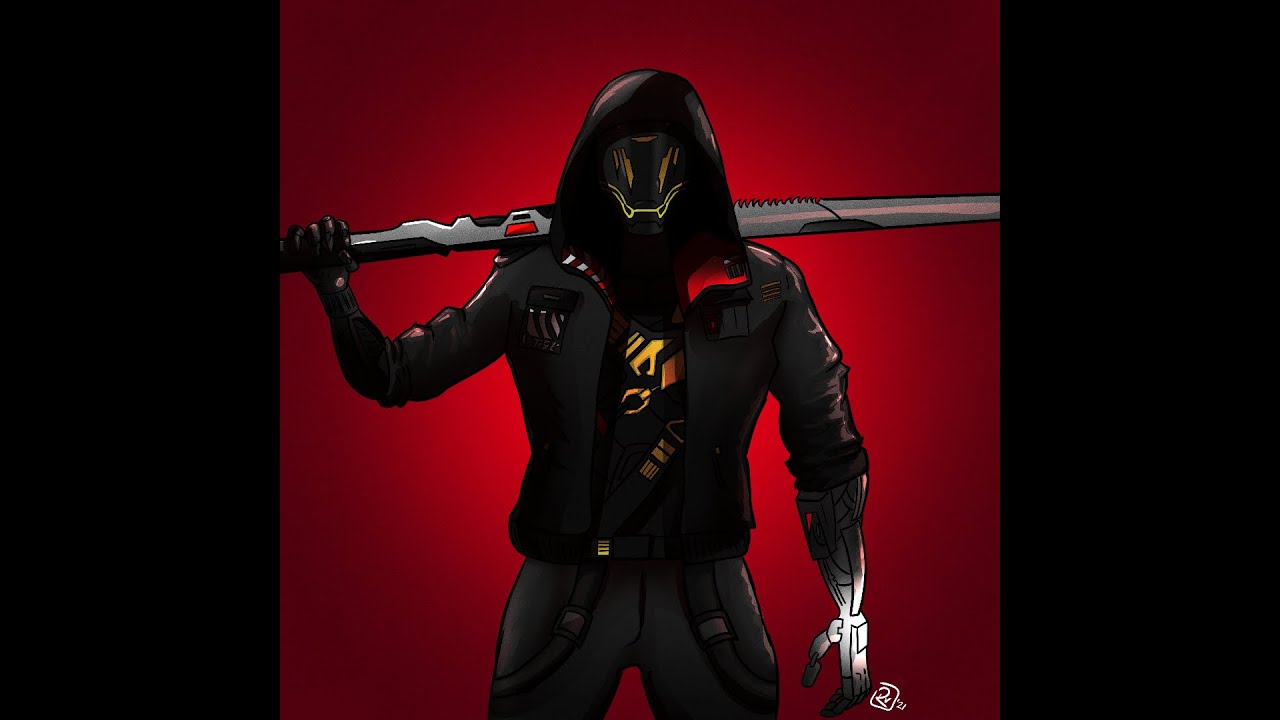 Ghostrunner Speed Drawing - YouTube