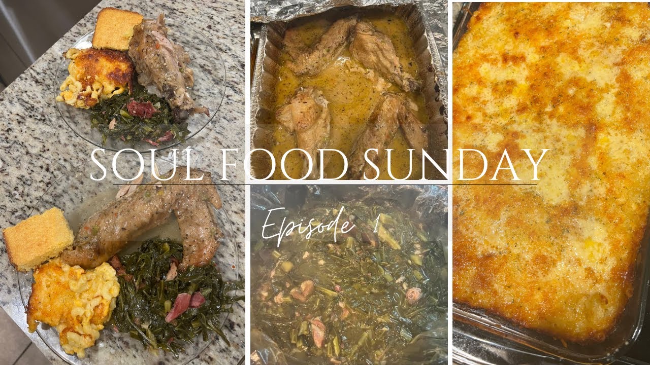 Soul food Sunday | Turkey wings, collard greens and Mac and cheese ...