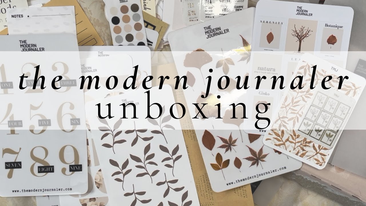 new stationery unboxing | the modern journaler - YouTube