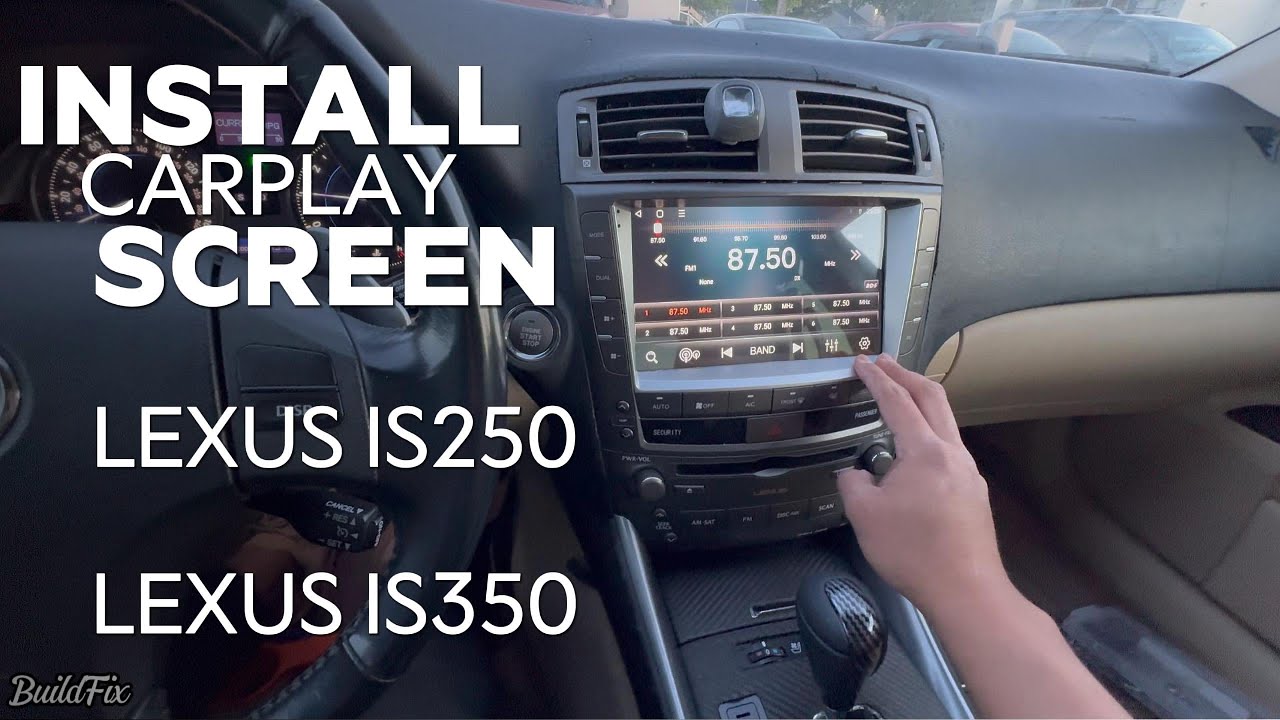 How To Install 9" CarPlay Central Multimedia Stereo Screen On Lexus ...