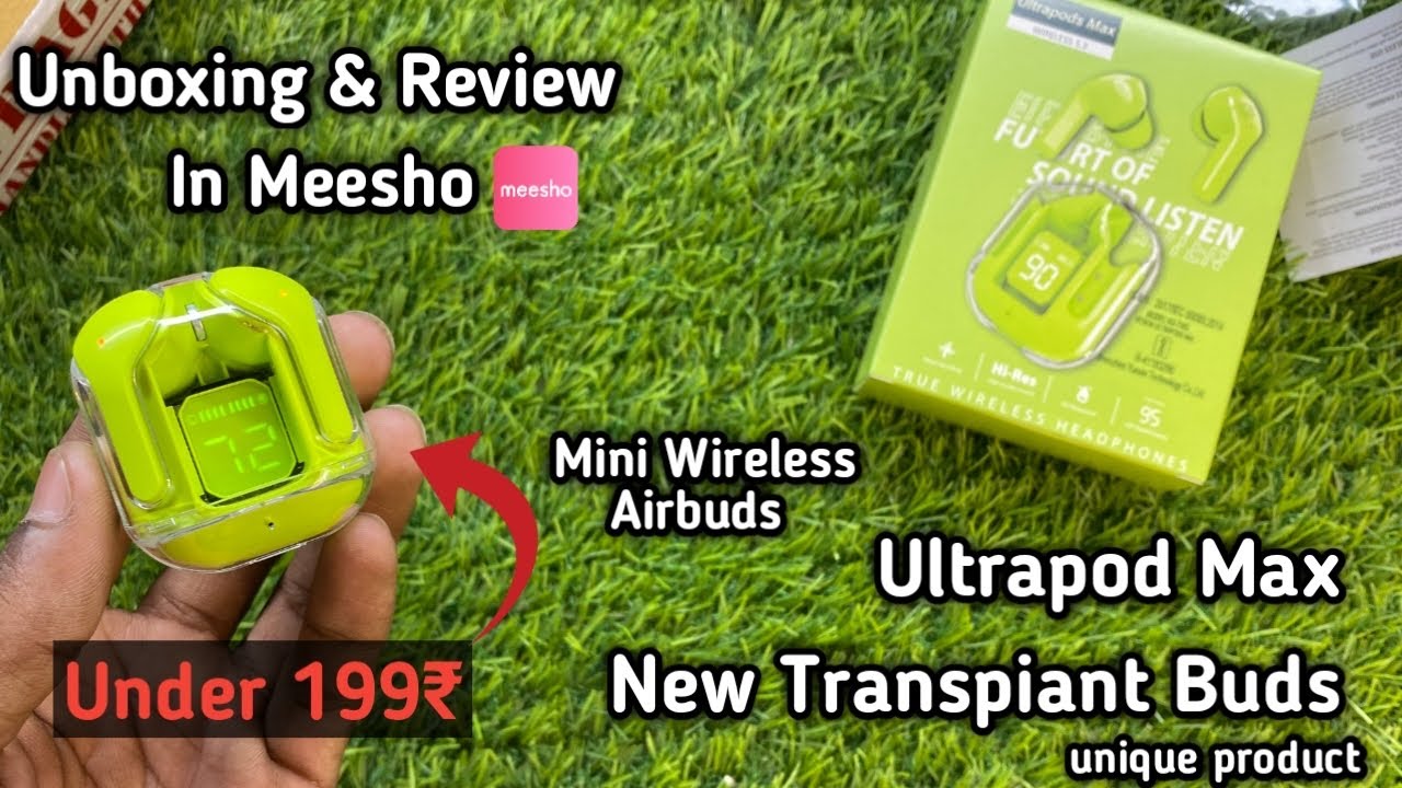 Transparent UltraPods Max Mini Wireless Earbuds Under 199₹ Only In ...
