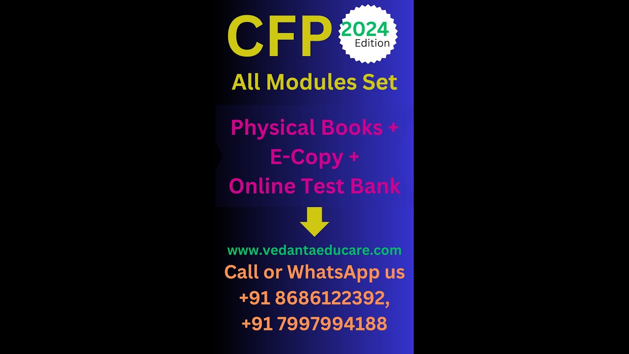 CFP - All Modules Set/ Latest 2024 Edition / Order from website or App ...