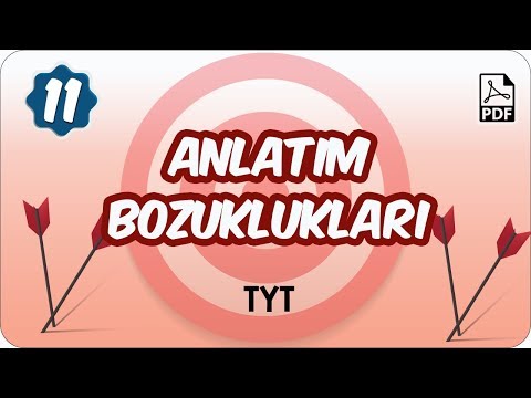 TYT Anlatım Bozuklukları | Hedef 12 Kampı