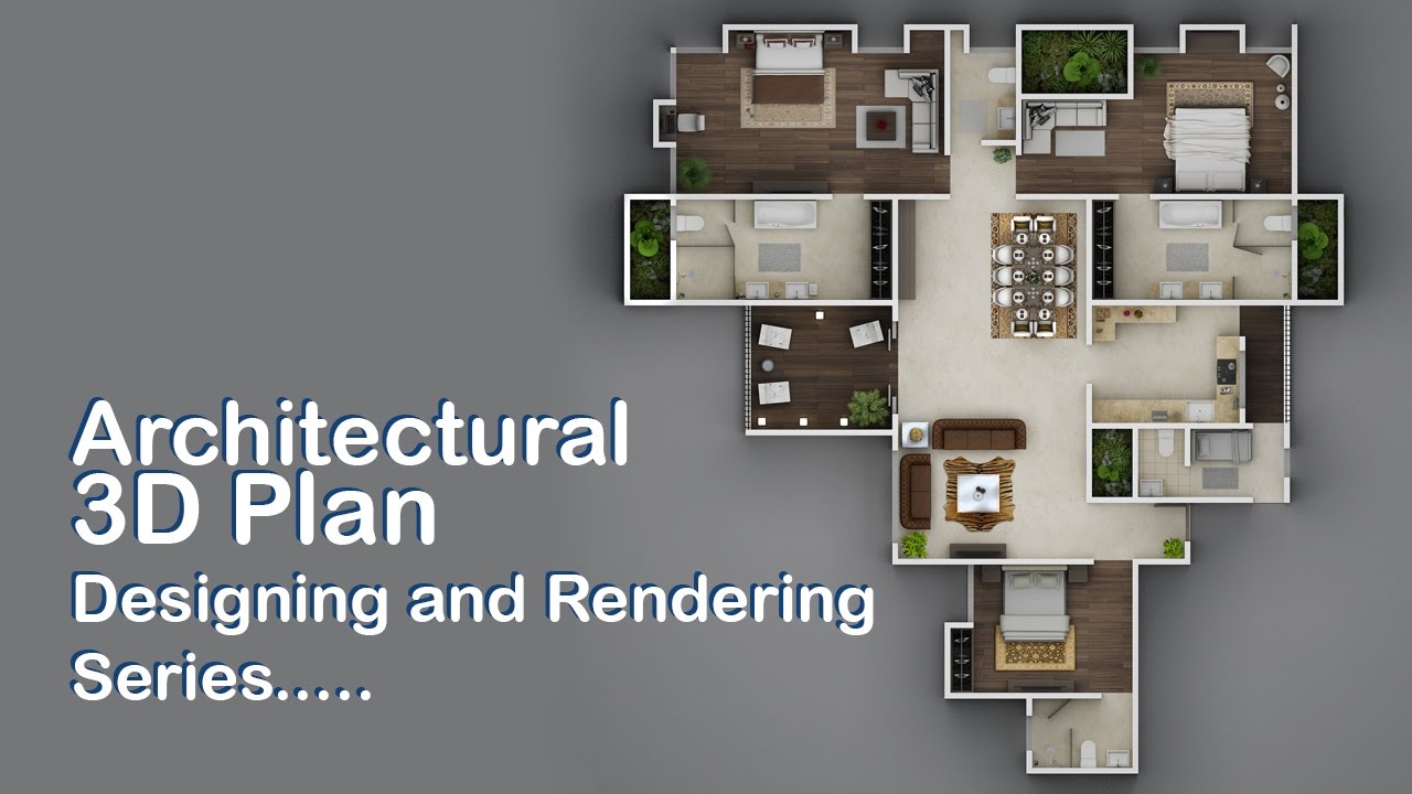 3D Floor Plan Designing with Photoshop and 3ds Max - Part 04 | How to ...