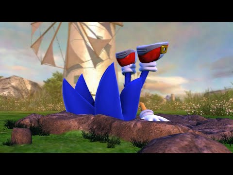 Sonic falling face down to the ground Compilation