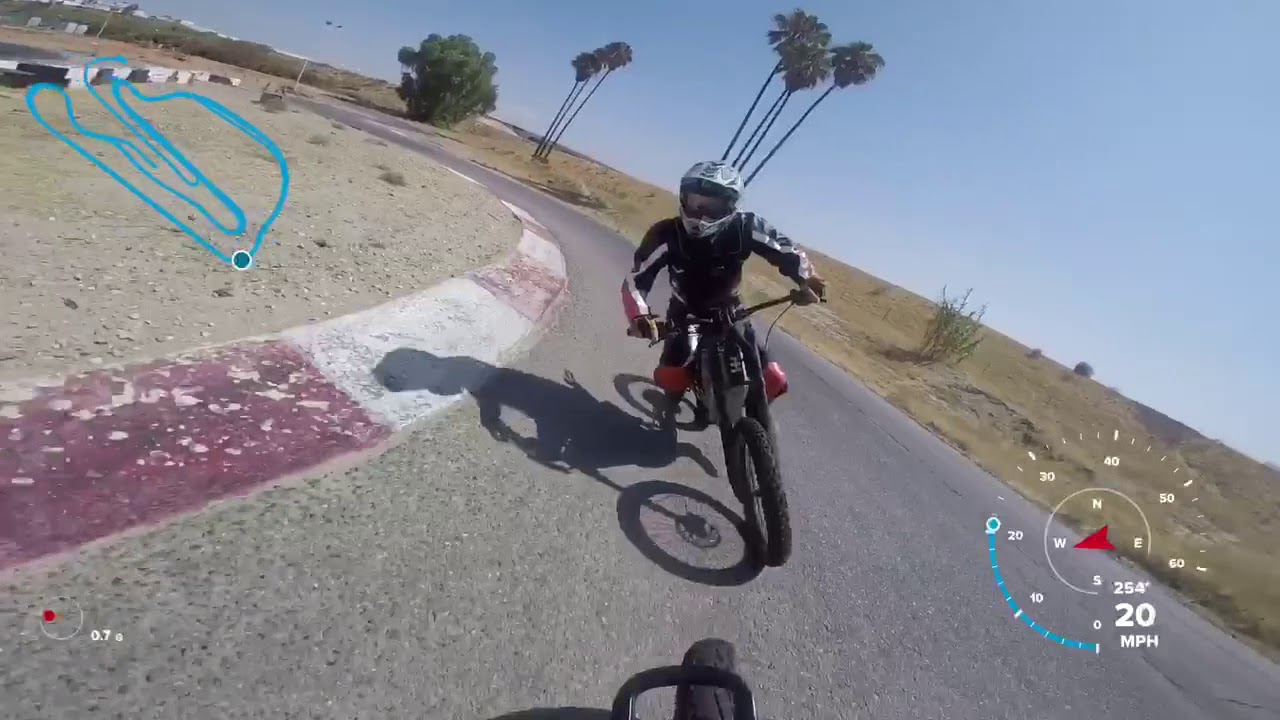 Track day with electric bikes. Trying to push the limits at adams ...