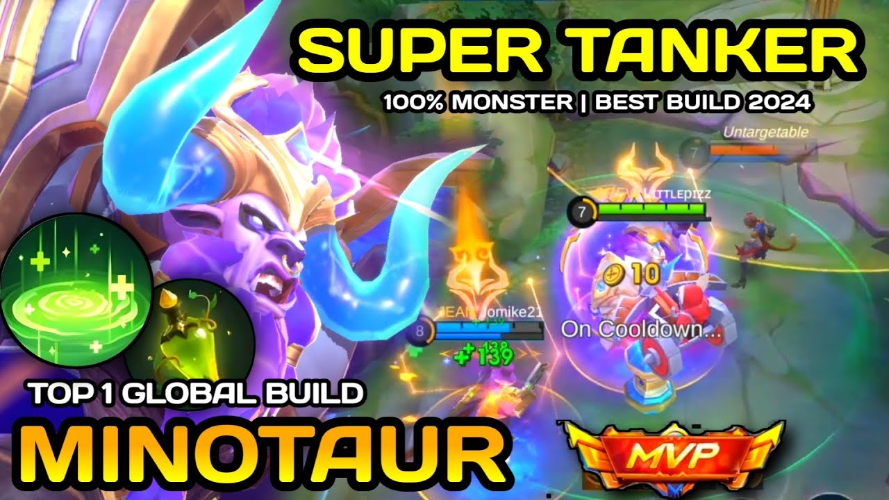 MINOTAUR BEST BUILD 2024 | BUILD TOP 1 GLOBAL MINOTAUR GAMEPLAY ...