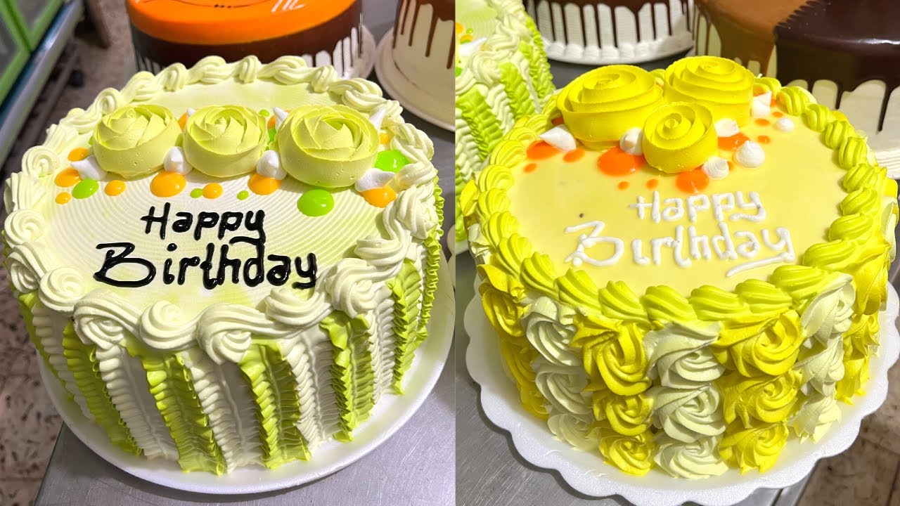 tutorial para decorar pasteles con pura crema || ideas de decoracion ...