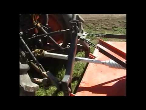 PTO flexible shaft coupling with Twin Spring Coupling connected to a ...