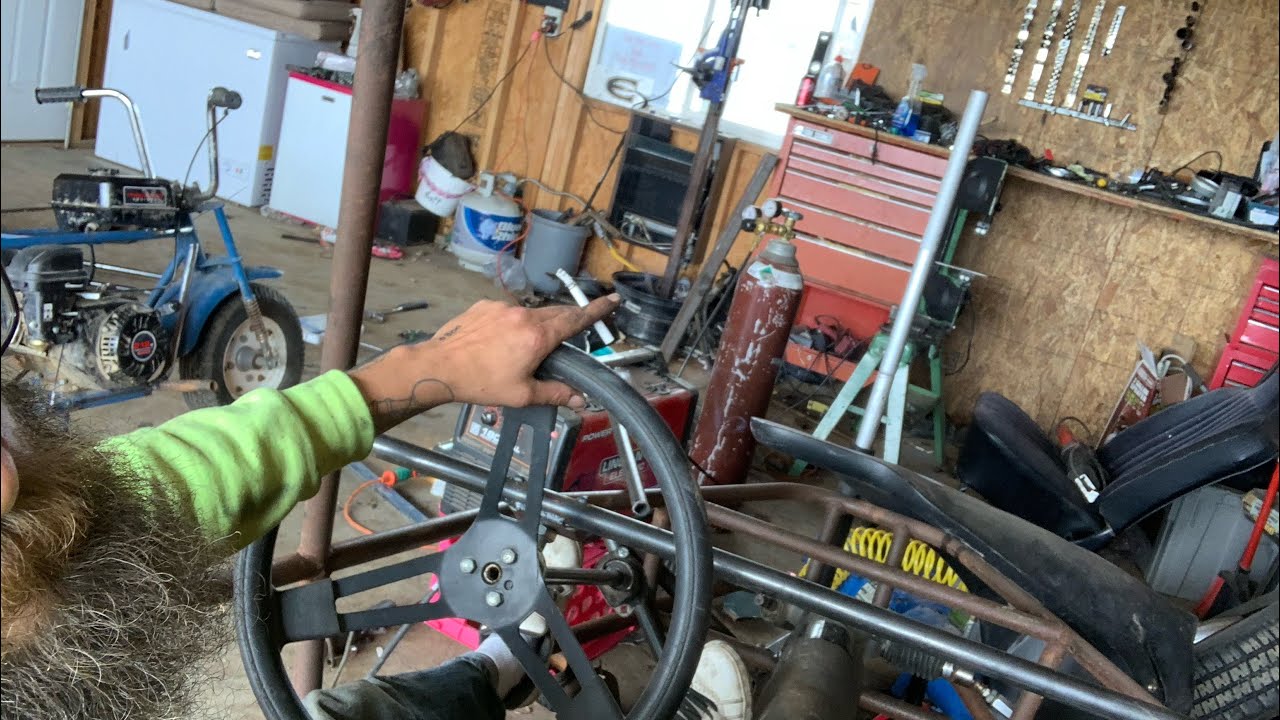 Building a custom tube chassis sand rail part 3 front suspension! - YouTube