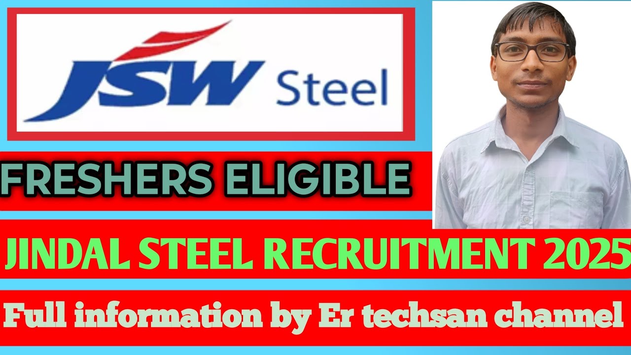 Jindal group recruitment 2025 ll JSW new vacancy ll diploma freshers ...