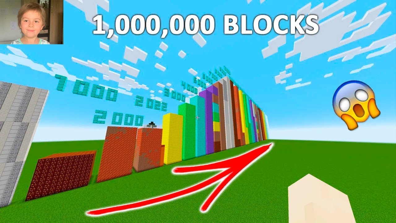 Numberblocks with MATTHEW. Minecraft from 1 to Most Biggest 1,000,000 ...