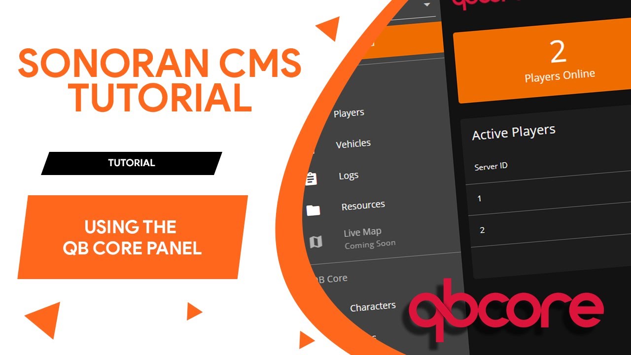 Sonoran CMS: Using the QB Core Panel - YouTube