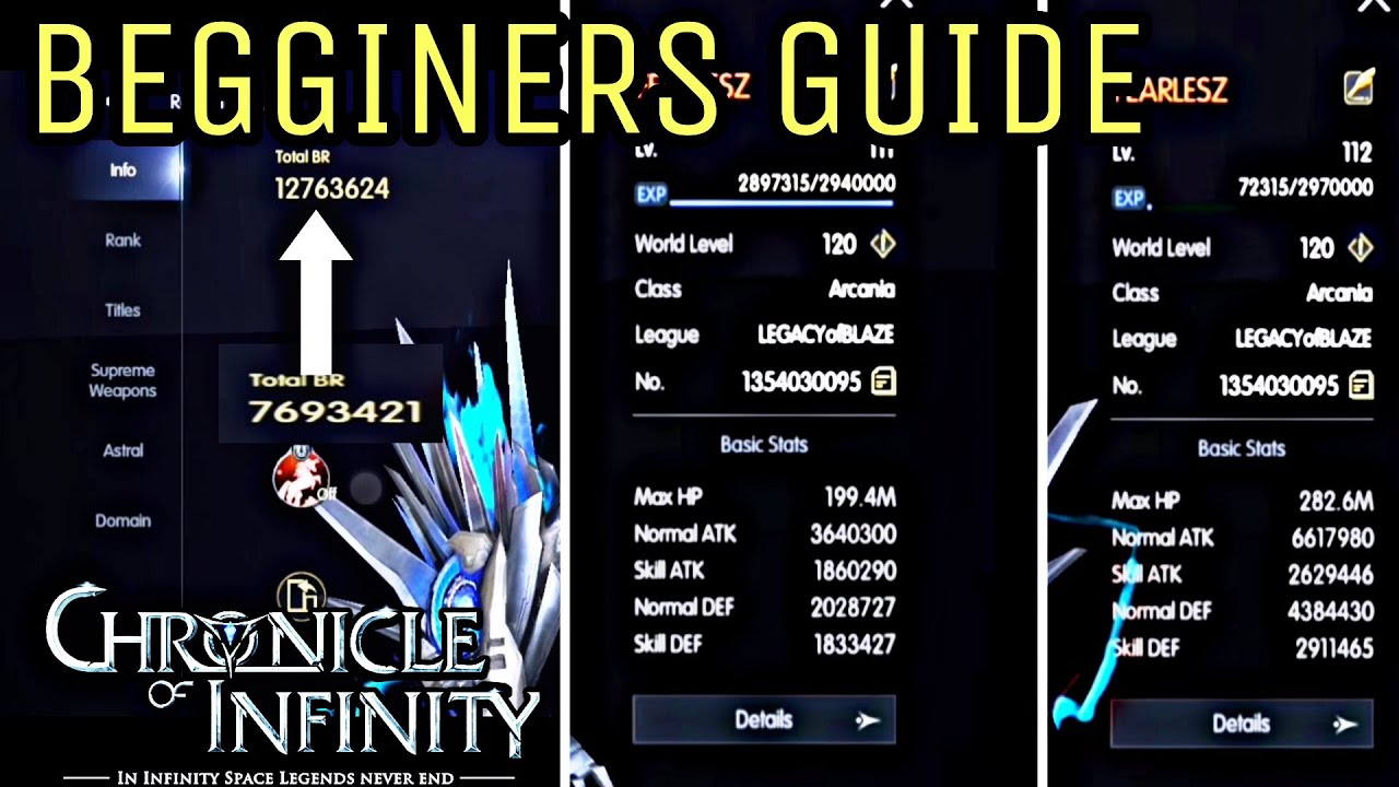 WAYS TO BOOST YOUR BR IN CHRONICLE OF INFINITY | Chronicle Of Infinity ...