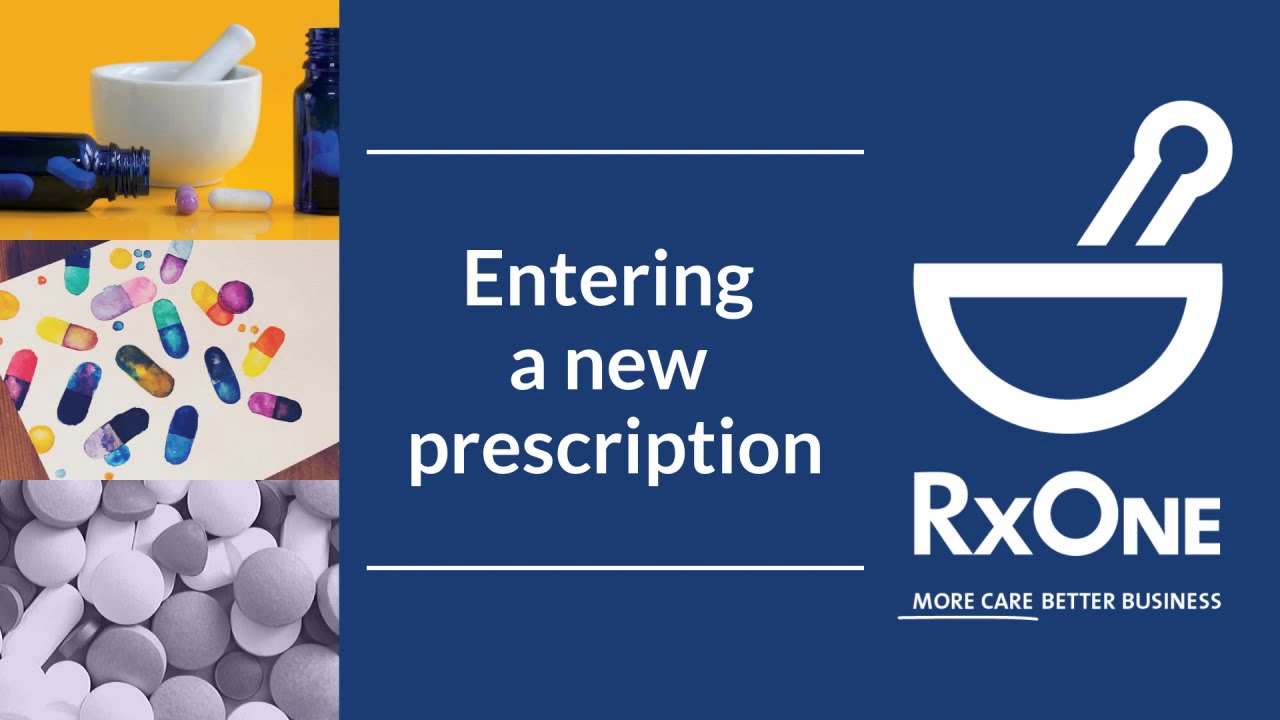 RxOne AU - Entering and dispensing a new prescription - YouTube